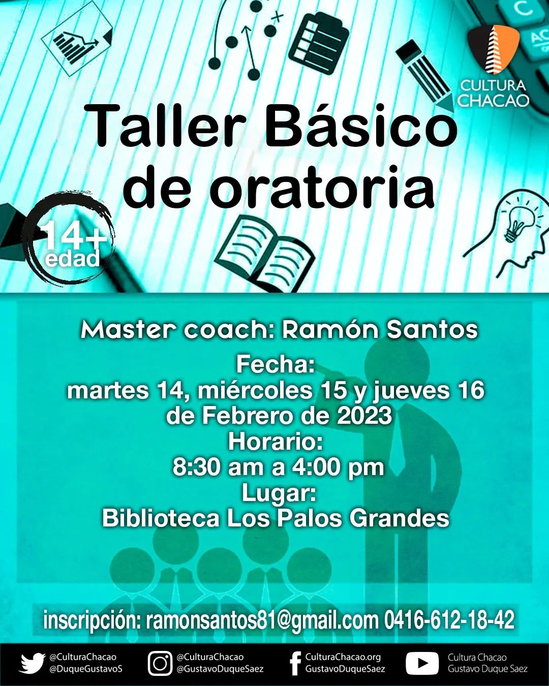Taller Básico de Oratoria con el Master Coach: Ramón Santos