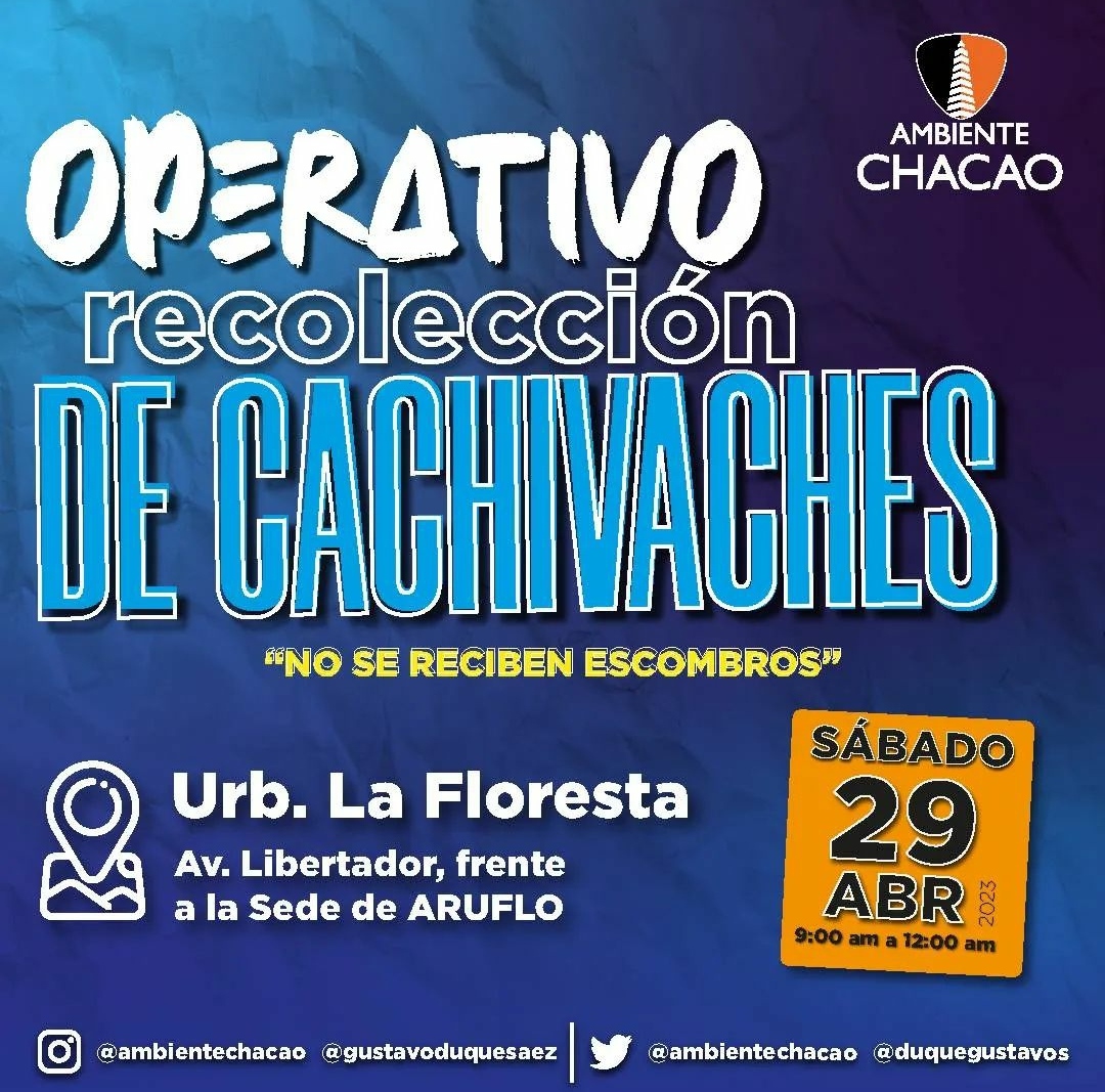 Recolección de cachivaches en la Urb. La Floresta