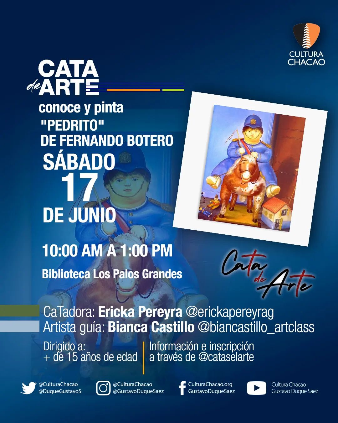 CaTa de Arte... conoce y pinta... "Pedrito" de Fernando Botero.